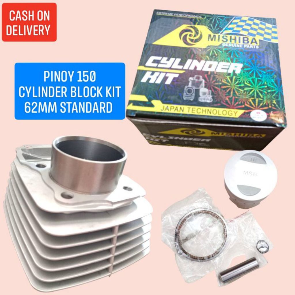 PINOY 150 CYLINDER BLOCK KIT STANDARD/62MM | Shopee Philippines