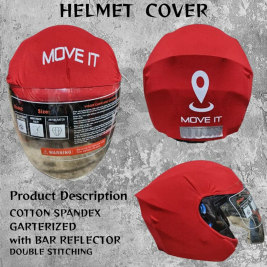 MOVE IT COVER FOR HELMET (HALF FACE & FULL FACE) | Shopee Philippines