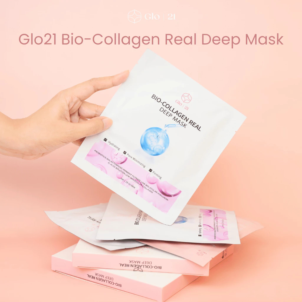 GLO21 BIO-COLLAGEN REAL DEEP MASK- moisturizing, hydrating, achieve ...