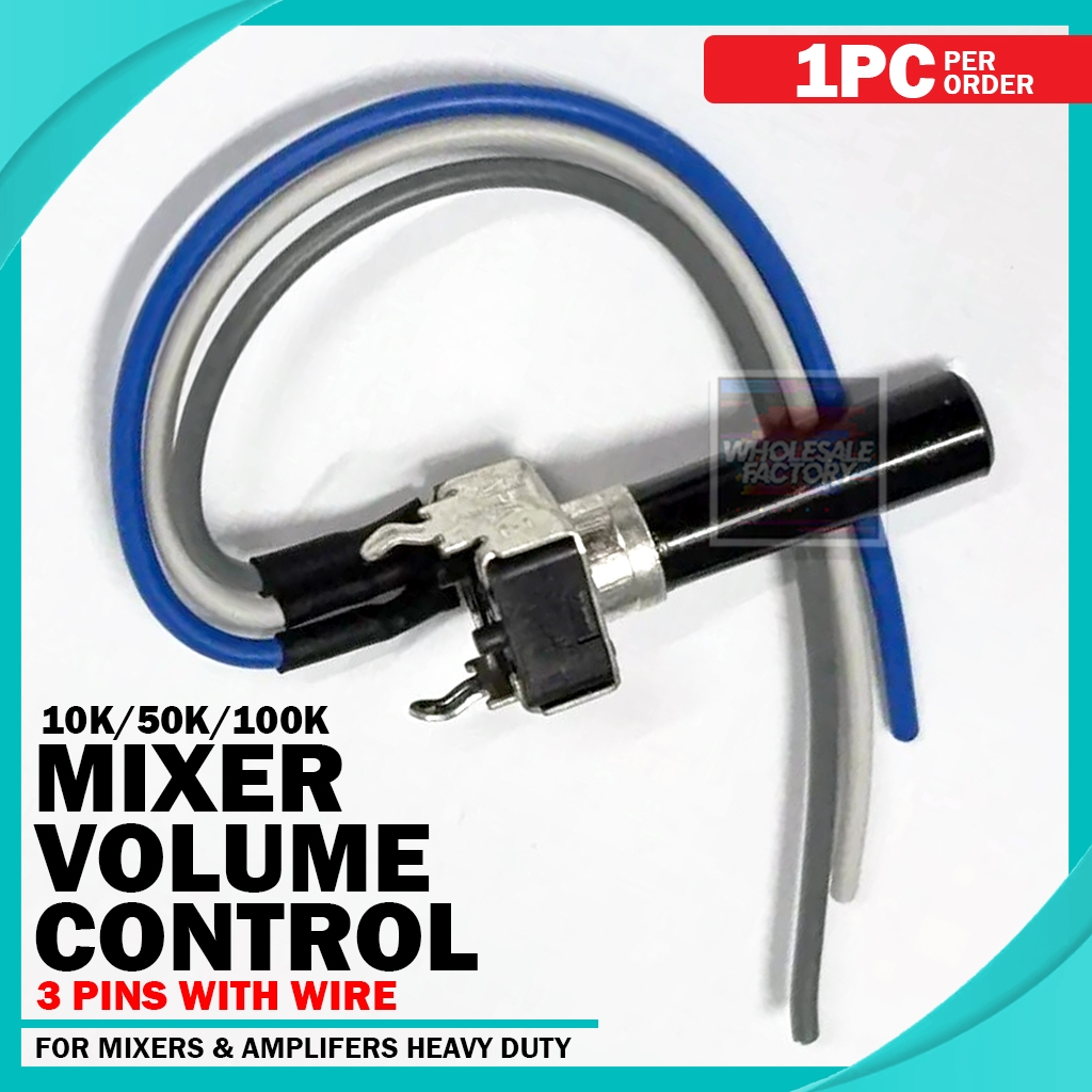 Mixer Volume Control Universal 10K 50K 100K 3 PINS Potentiometer Volume ...