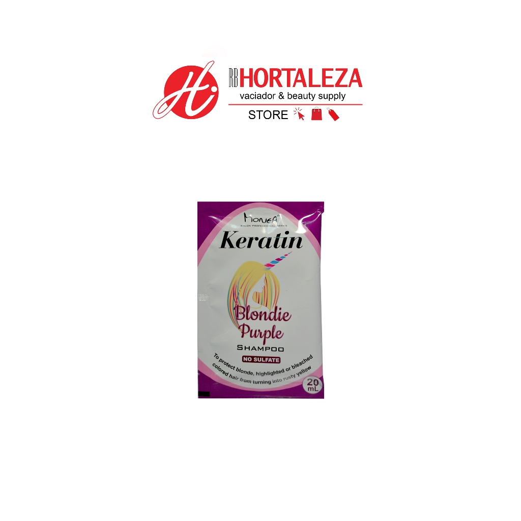 Monea Keratin Blondie Purple Shampoo (20ML) | Shopee Philippines