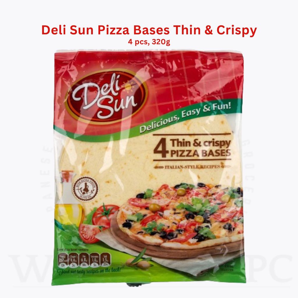 Deli Sun Pizza Bases Thin & Crispy 4 pcs, 320g | Shopee Philippines