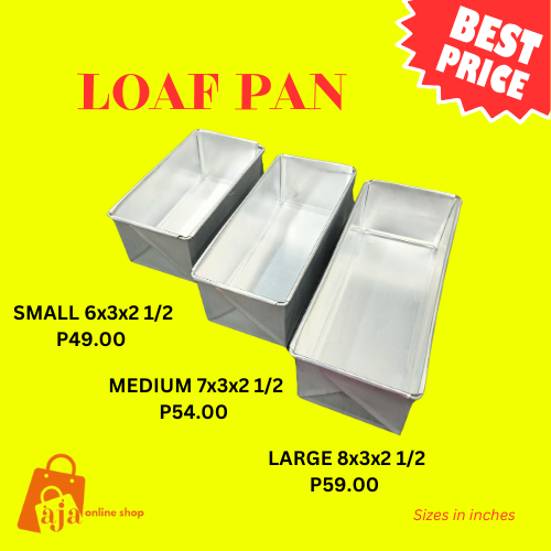 LOAF PAN / LOAF BREAD PAN / LOAF TRAY / BREAD CAKE MOLDER Small Medium ...