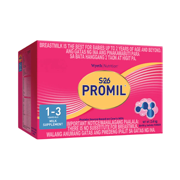 S-26 PROMIL for 1 to 3 years 2.4kg (6 x 400g) | Shopee Philippines