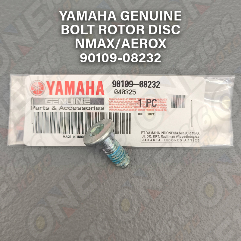 YAMAHA GENUINE ROTOR DISC BOLT 90109-08232 FOR NMAX/AEROX ALL VERSIONS ...