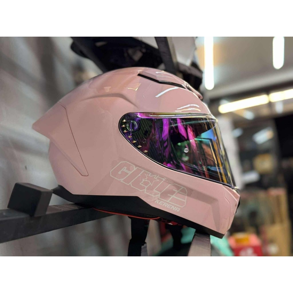 Gille kerena gloosy pink fulface helmet | Shopee Philippines