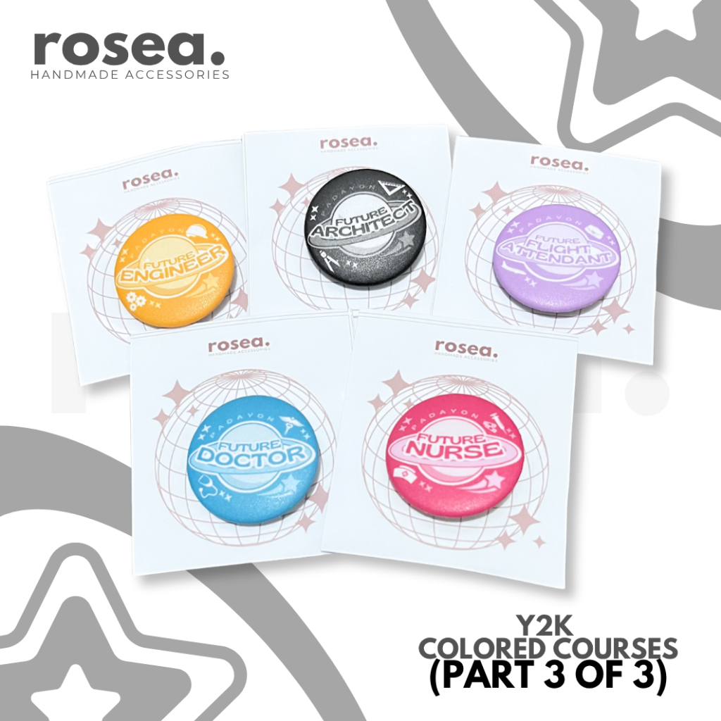 (PART 3) PADAYON COLLEGE COURSES Y2K COLORED TINPLATE PINS BAG BADGE BROOCH 32MM MATTE | Shopee ...