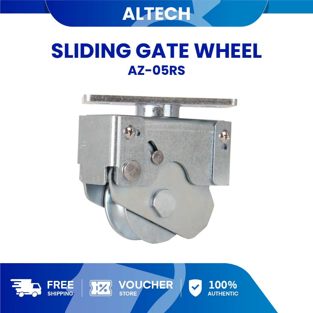 ALTECH Heavy-Duty Spring Loaded Swivel Roller for Turning Sliding Gates ...