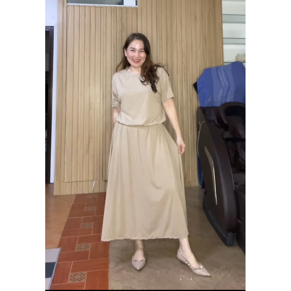 SALYN terno blouse and maxi skirt | Shopee Philippines