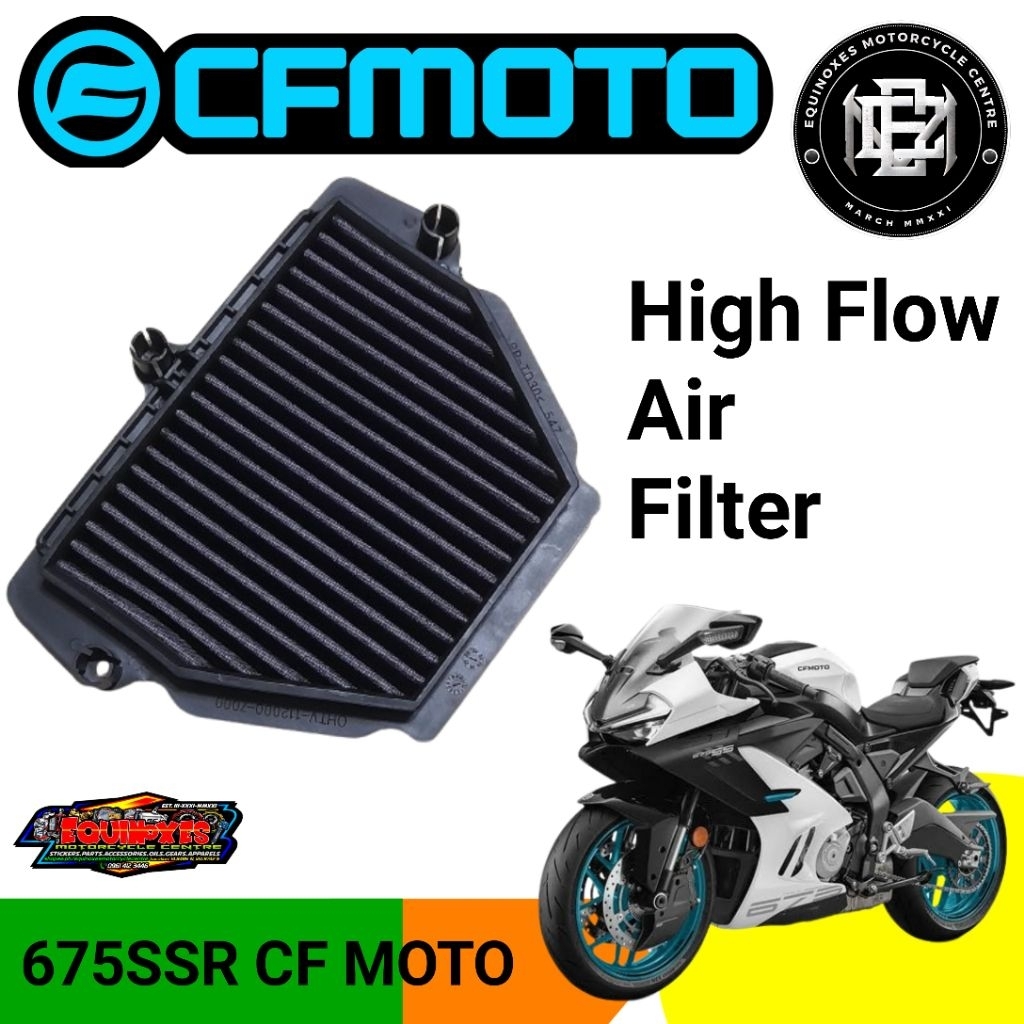 675SR HIGH FLOW AIR FILTER CF MOTO HIGH QUALITY KY-C-547G | Shopee ...