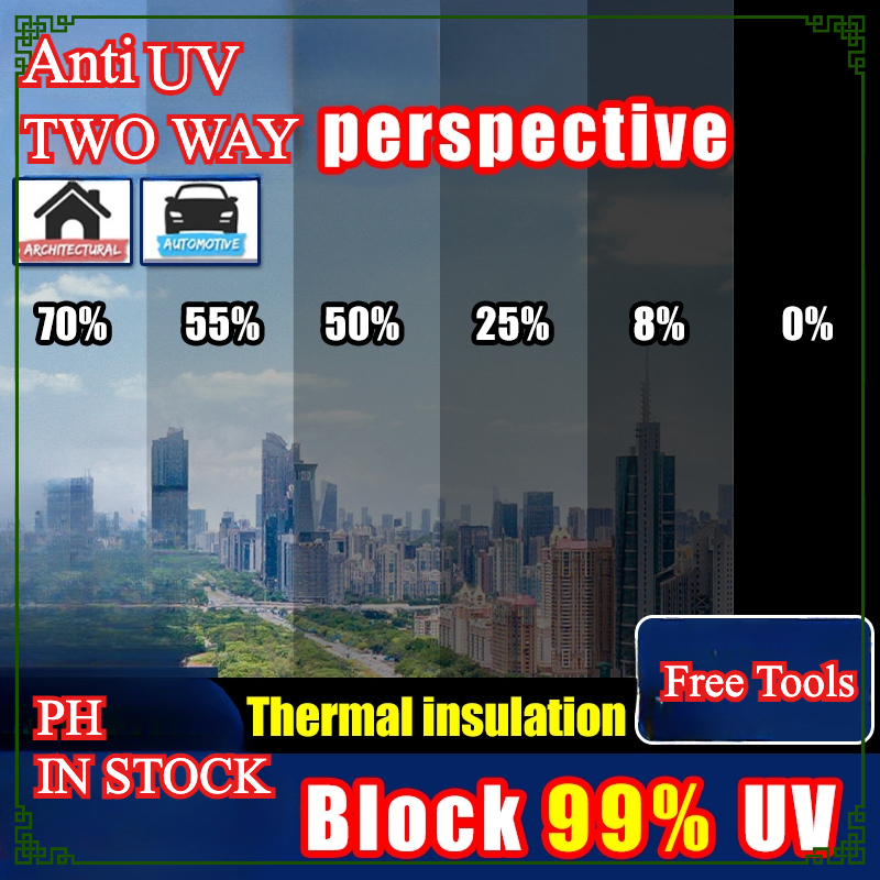 Window film Two Way Window Sticker Tint for Home Car Sun blocking heat ...