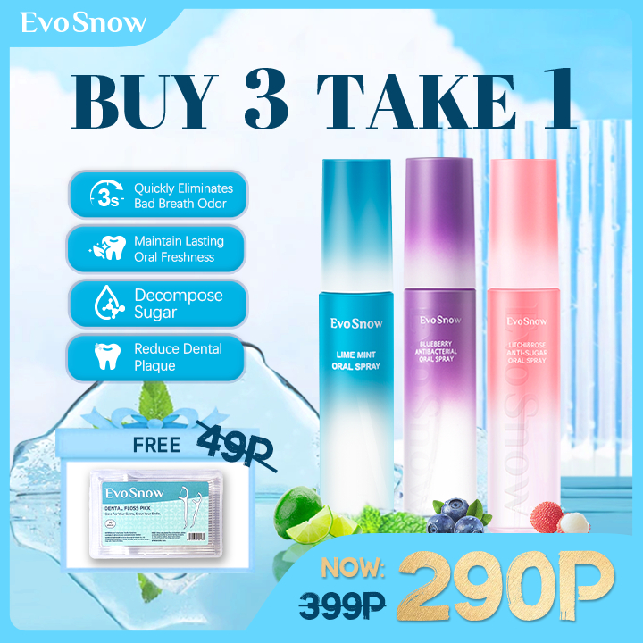 【Live】EvoSnow Mouth Spray Oral Freshening spray Long-lasting Freshening ...