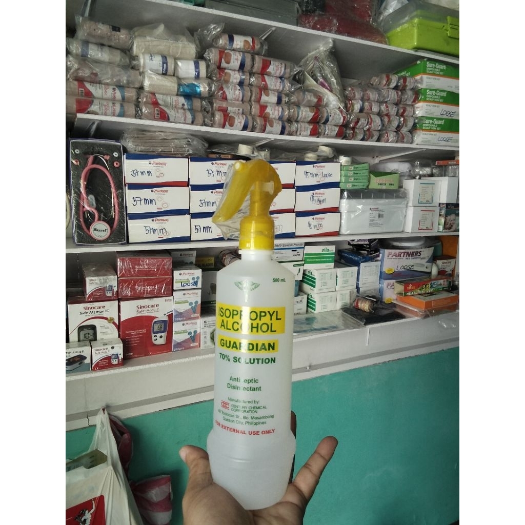 ALCOHOL ISOPROPYL 500ML SPRAY GUARDIAN | Shopee Philippines