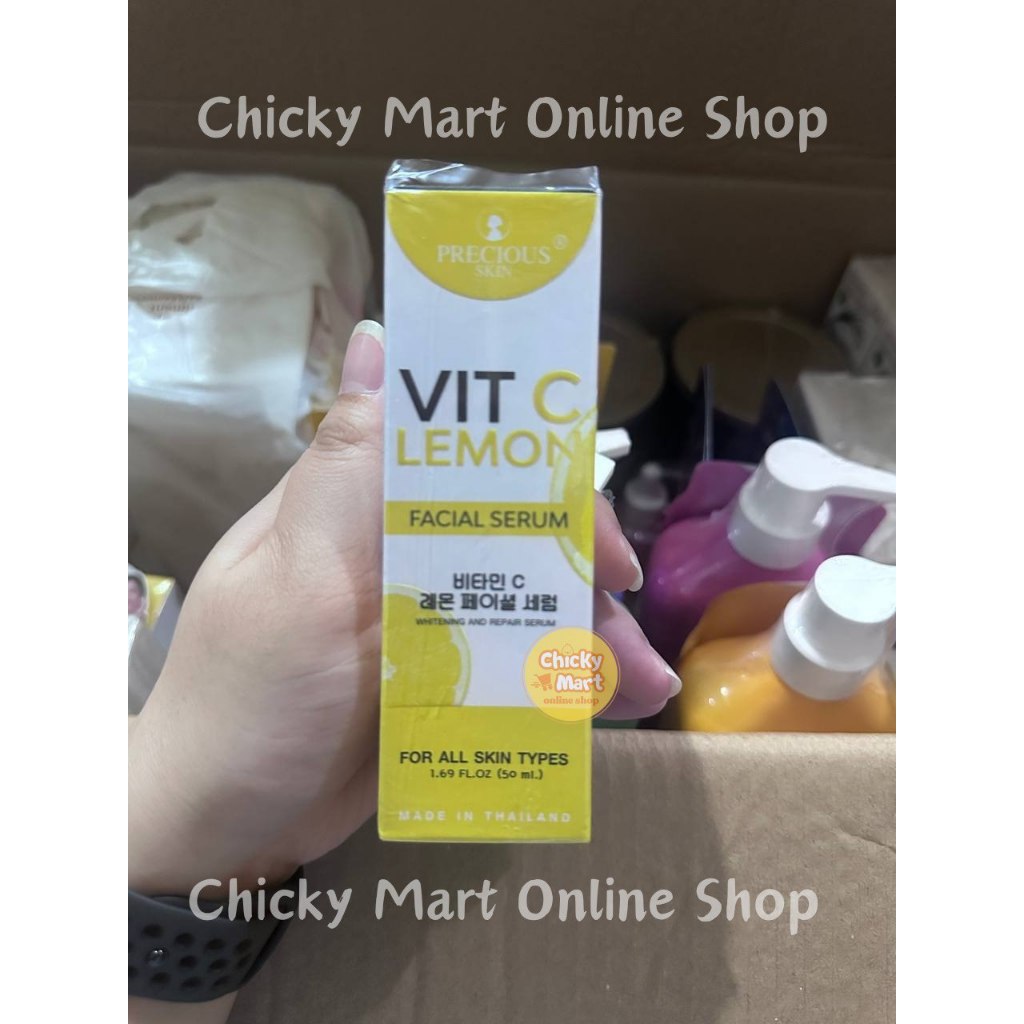 PRECIOUS SKIN VIT C LEMON FACIAL SERUM 50ML | Shopee Philippines