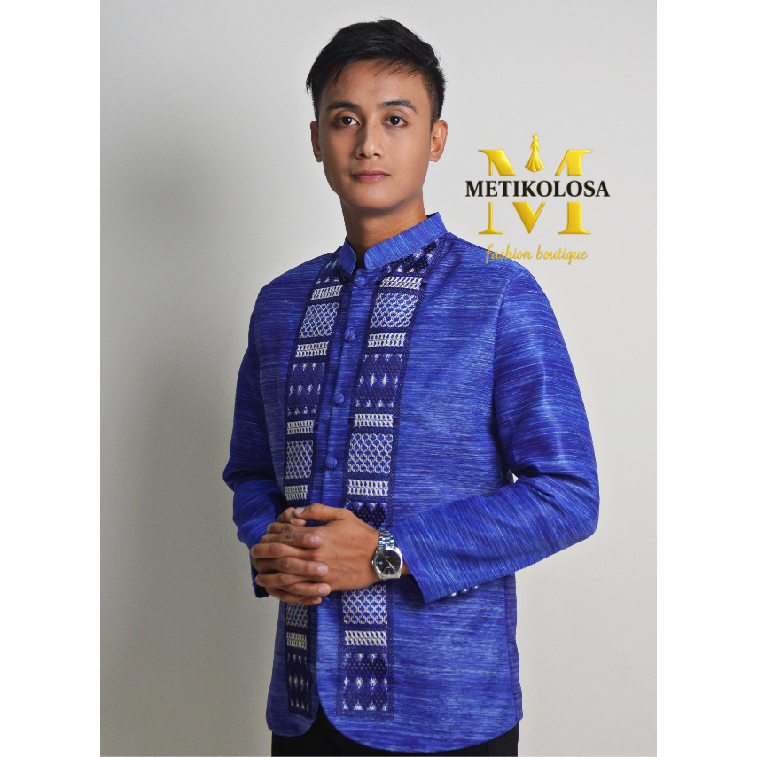 HIGH QUALITY COAT BARONG (BLUE) | Shopee Philippines
