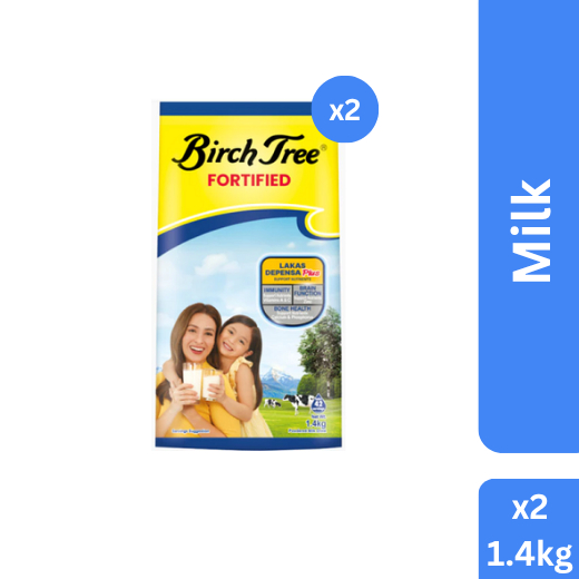 Birch Tree Fortified Milk 1.4kg Bundle of 2 | Shopee Philippines