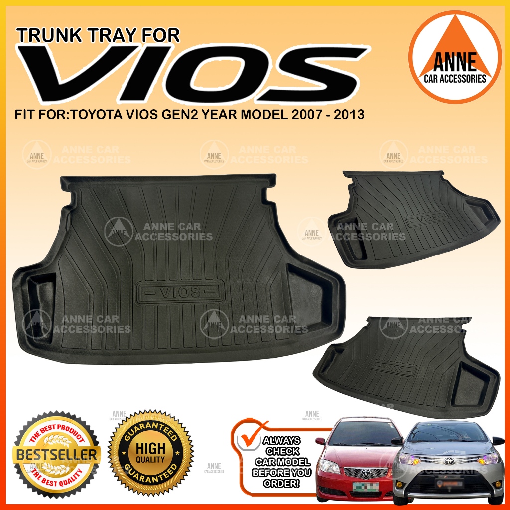 Toyota Vios Gen2 / Gen3 / Gen4 2007 Onward Cargo Liner Mat Rear Trunk ...