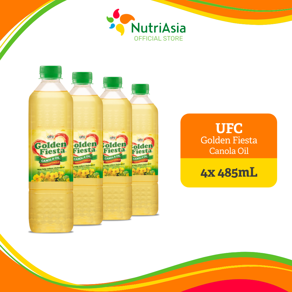 UFC Golden Fiesta Canola Oil 485ml Bundle of 4 | Shopee Philippines