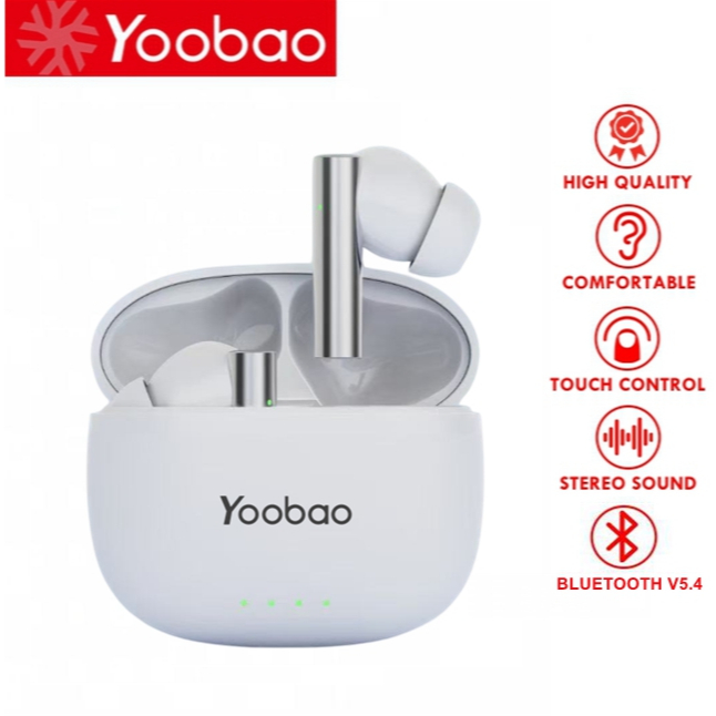 Yoobao E2 True Wireless Stereo Bass Bluetooth V5.4 Earphone with ...