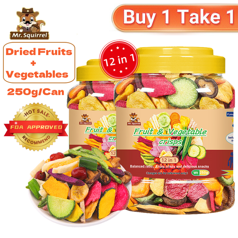【Buy 1 Take 1】MR.Squirrel Vegetable Chips Mixed Fruits Vegetable Crispy ...