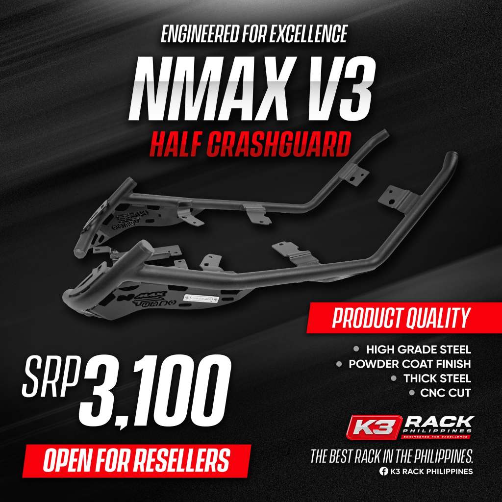 Nmax V3 Half Crashguard (customrad) | Shopee Philippines
