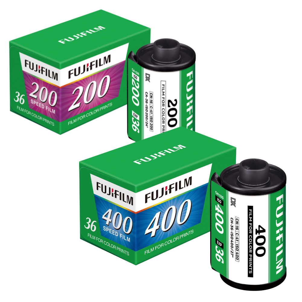 Fujifilm C200/C400 35mm Color Negative Film Roll w/ 36 Exposures Shot ...