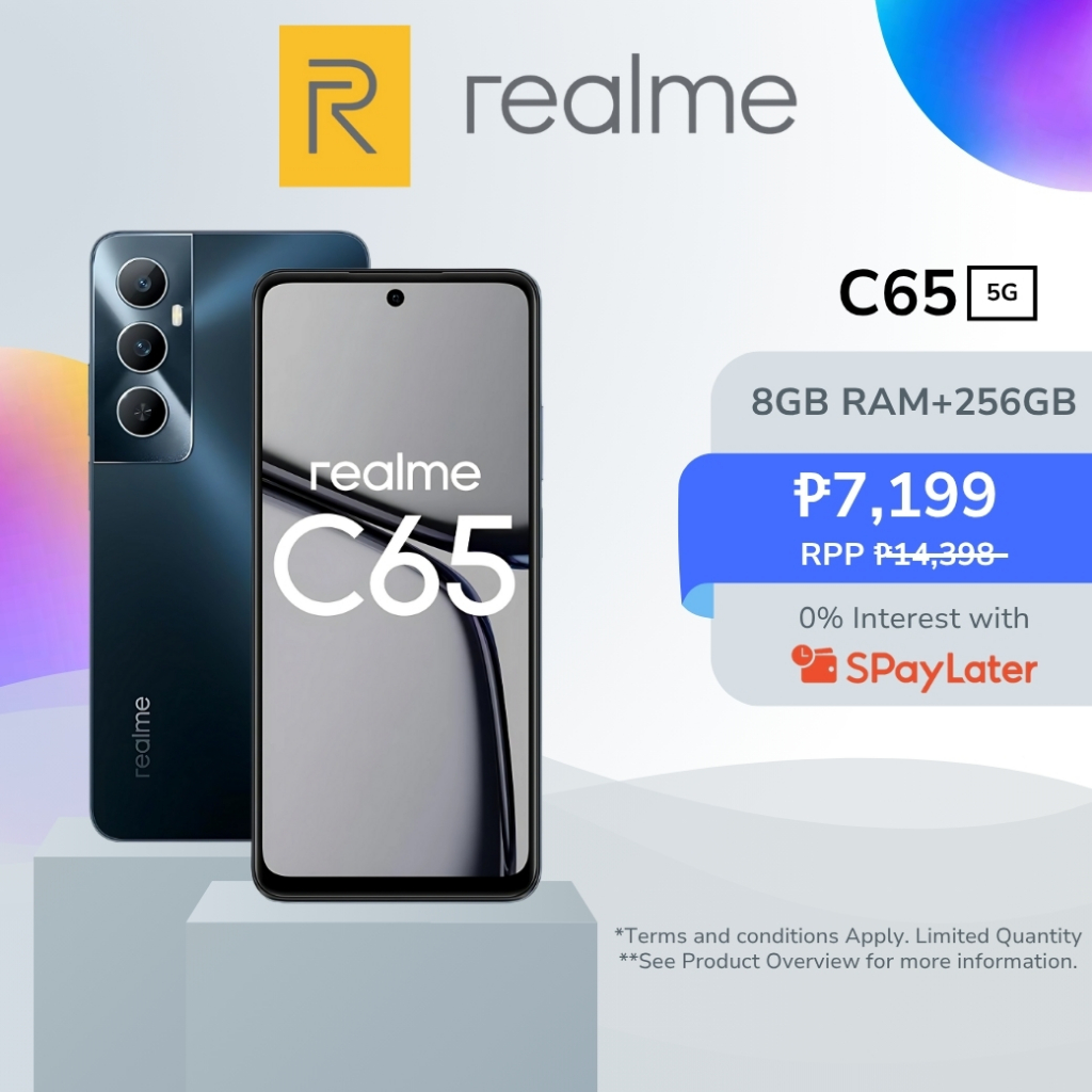 Realme C65 Smartphone | 6.67" 120Hz Display | 50MP AI Camera | 8GB RAM ...
