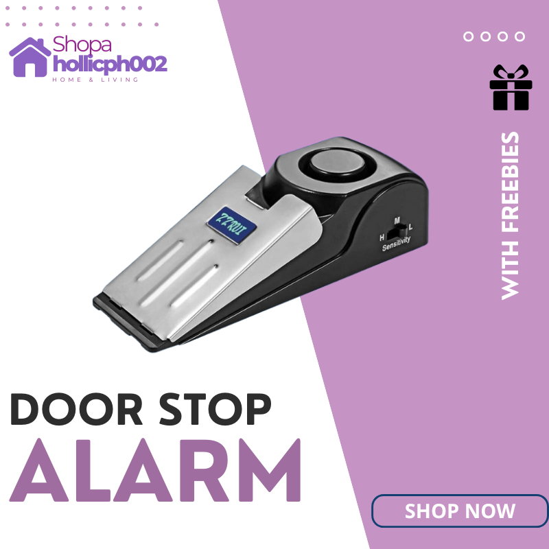 Door Stop Alarm – Portable Wireless Security System | 120dB Loud Alert ...