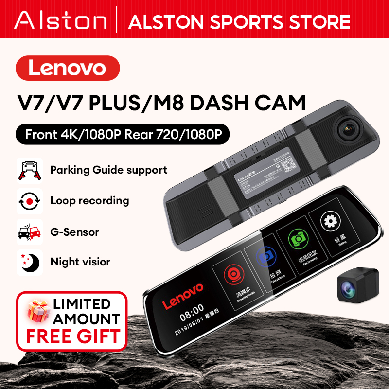 LENOVO V7/V7 PLUS/M8 PRO 1080P Dash cam Dual Lens FHD IPS TOUCH SCREEN ...