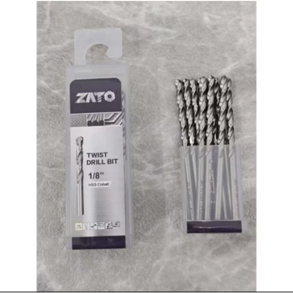 ZATO TWIST DRILL BIT 1/8 HSS COBALT per 10pcs | Shopee Philippines