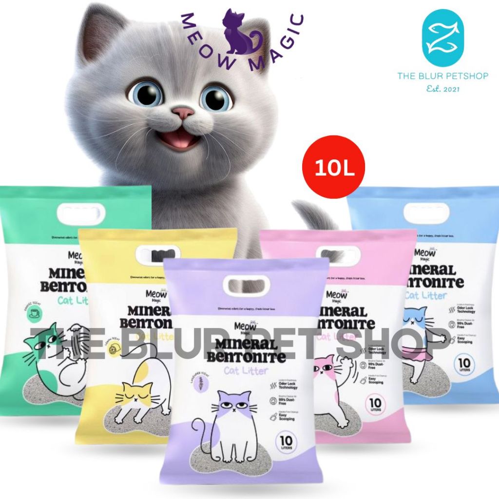 10L Meow Magic Bentonite Cat Litter All Stages Adult Kitten Premium ...