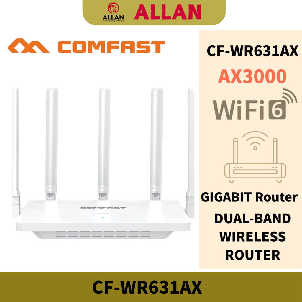 COMFAST CF-WR631AX V3 Wireless Router WiFi6 AX3000 Enterprise Mesh ...