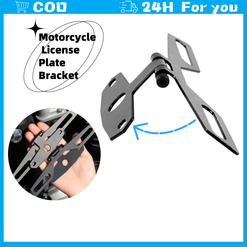 Folding License Plate Adjustable License Plate Bracket Fold Tail Light ...