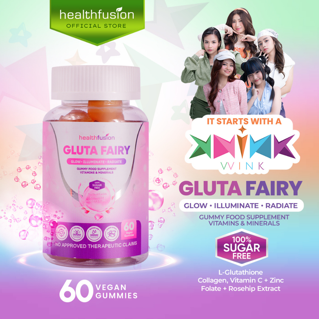 Health Fusion Gluta Fairy with Glutathione, Collagen, Glutamic Acid ...