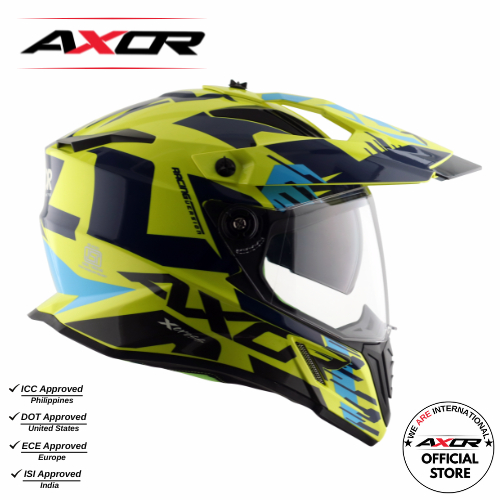 AXOR X-Cross X1 Full Face Dual Visor Adventure Motorcycle Helmet ...