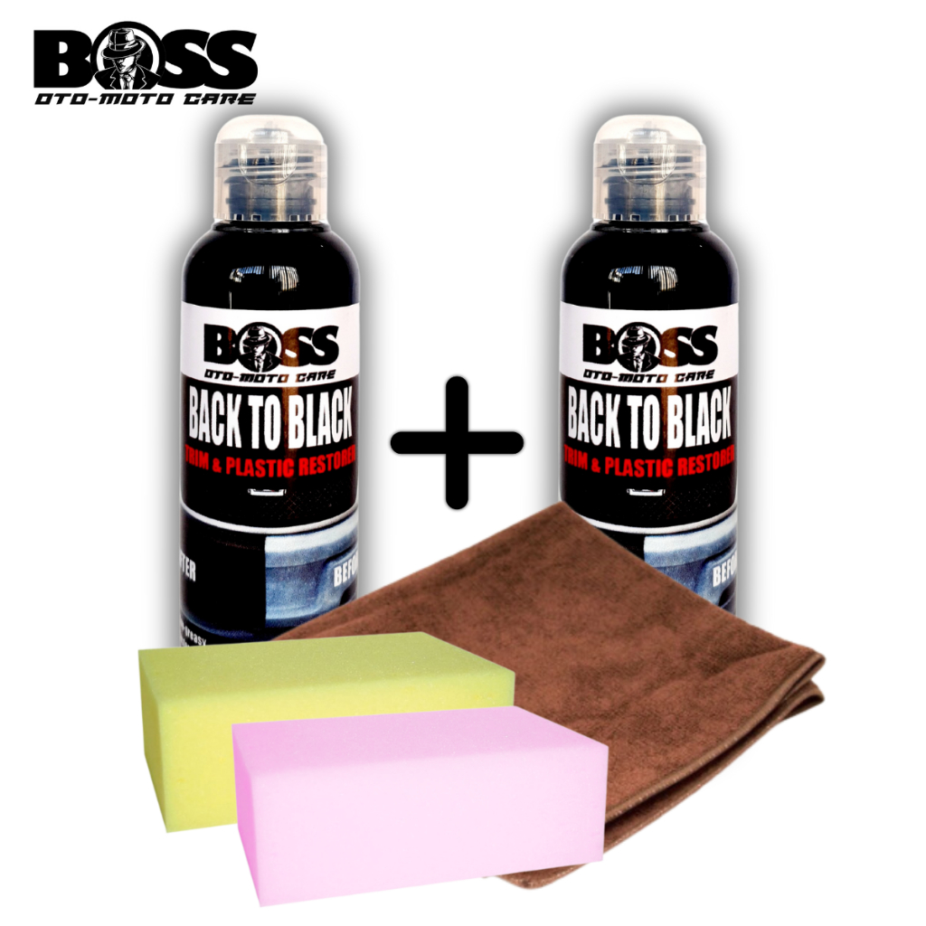 2PCS BOSS BACK TO BLACK PLASTIC TRIM RESTORER | Shopee Philippines