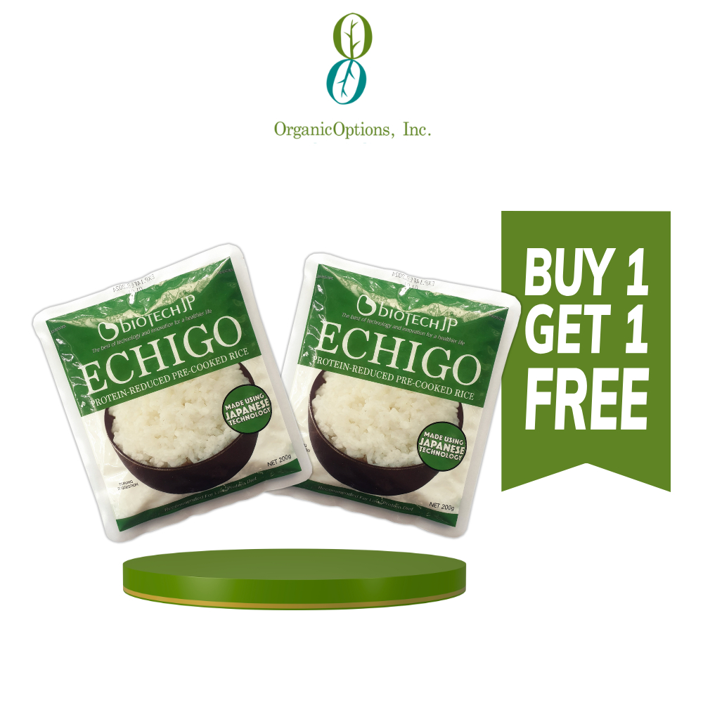 BiotechJP Echigo Rice Protein Reduced Pre-cooked Rice for CKD in Pouch ...