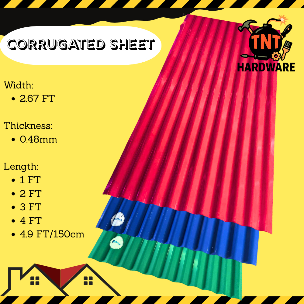 Corrugated Sheet Yero Roofing Green, Blue, Red Gauge 26 APO gauge 24 1 ...