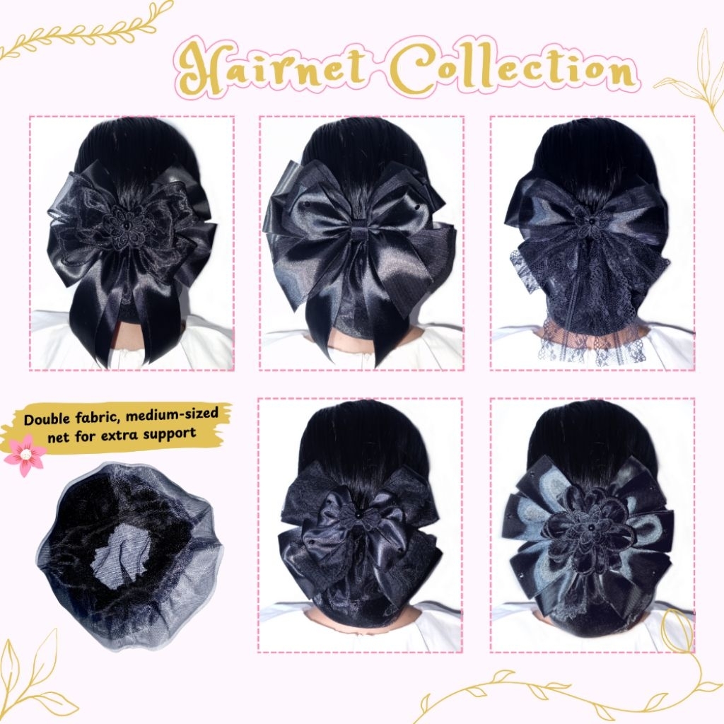 Hair Clip Big Bow Ribbon with Hairnet for INC Mang-aawit Diakonesa ...