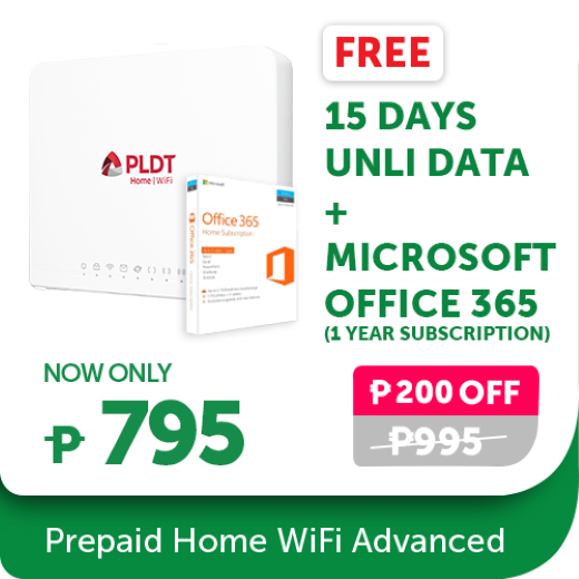 PLDT Home WiFi LTE Advanced CAT 6 Prepaid Evoluzn FX-ID7 with MS Office 365 | Shopee Philippines