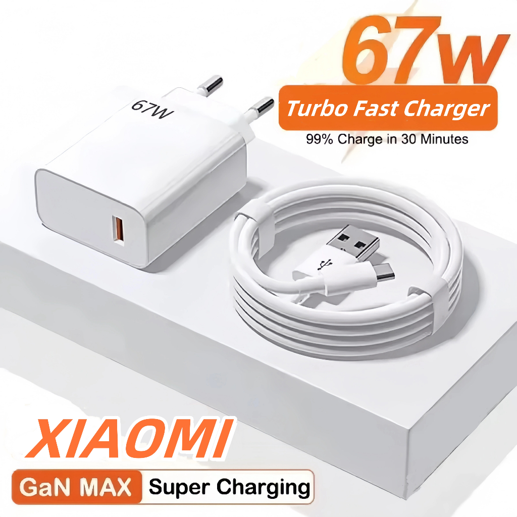 Xiaomi 67W Turbo Power Charger Adapter European Standard Fast Charging ...