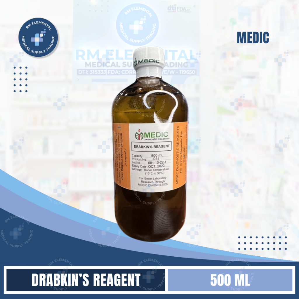 Drabkin's Reagent by MEDIC 500ml | Shopee Philippines