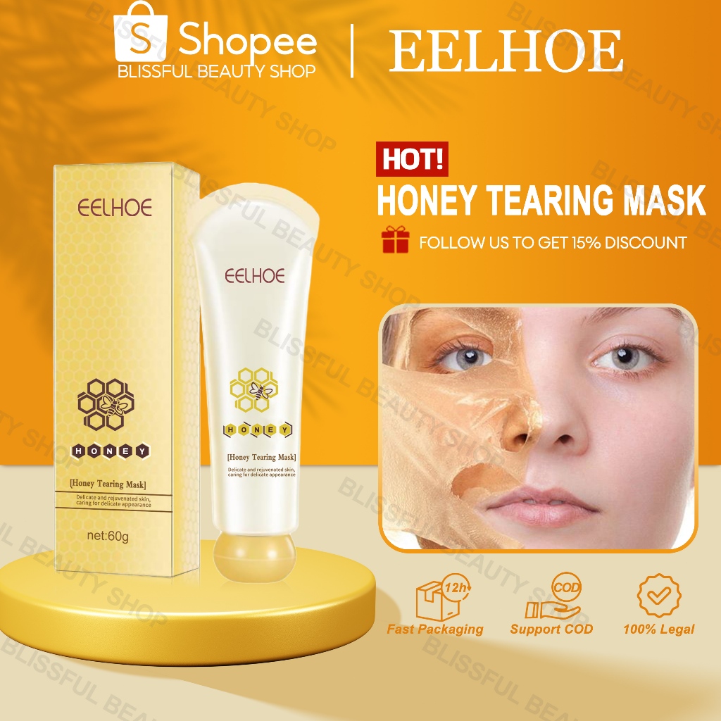 EELHOE 60g Honey Peel-Off Mask Blackhead Removal Mask Pore Tightening ...