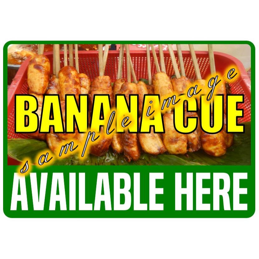 Banana Cue Signage Sign Boards Wall Decoration laminated signages ...