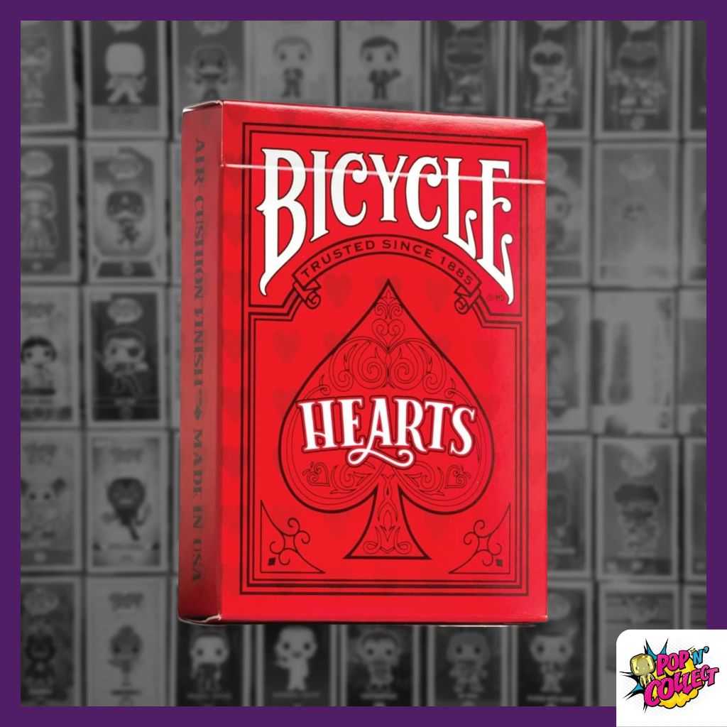 Bicycle Playing Cards - Rider Back Red Hearts - Playing Cards - Perfect ...