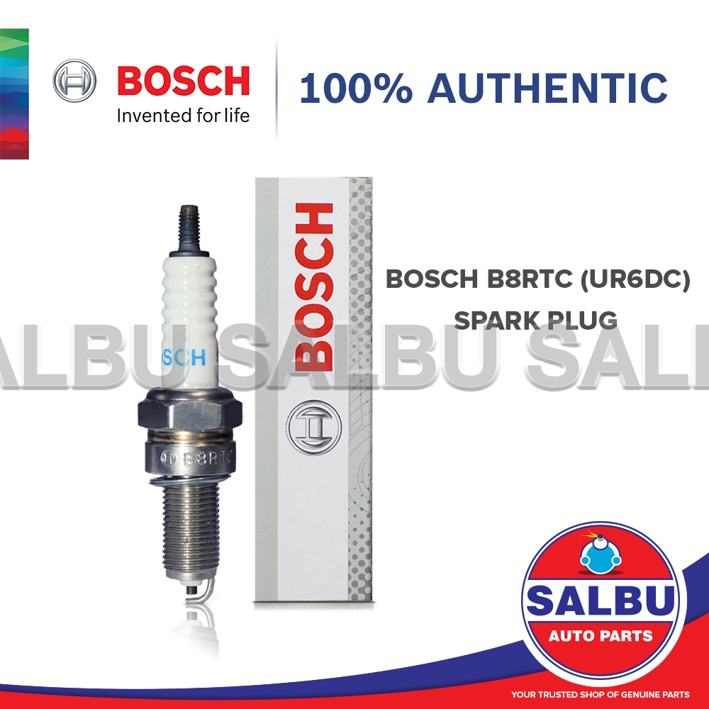 BOSCH MOTORCYCLE NICKEL SPARK PLUG B8RTC (UR6DC) FOR HONDA & SUZUKI ...