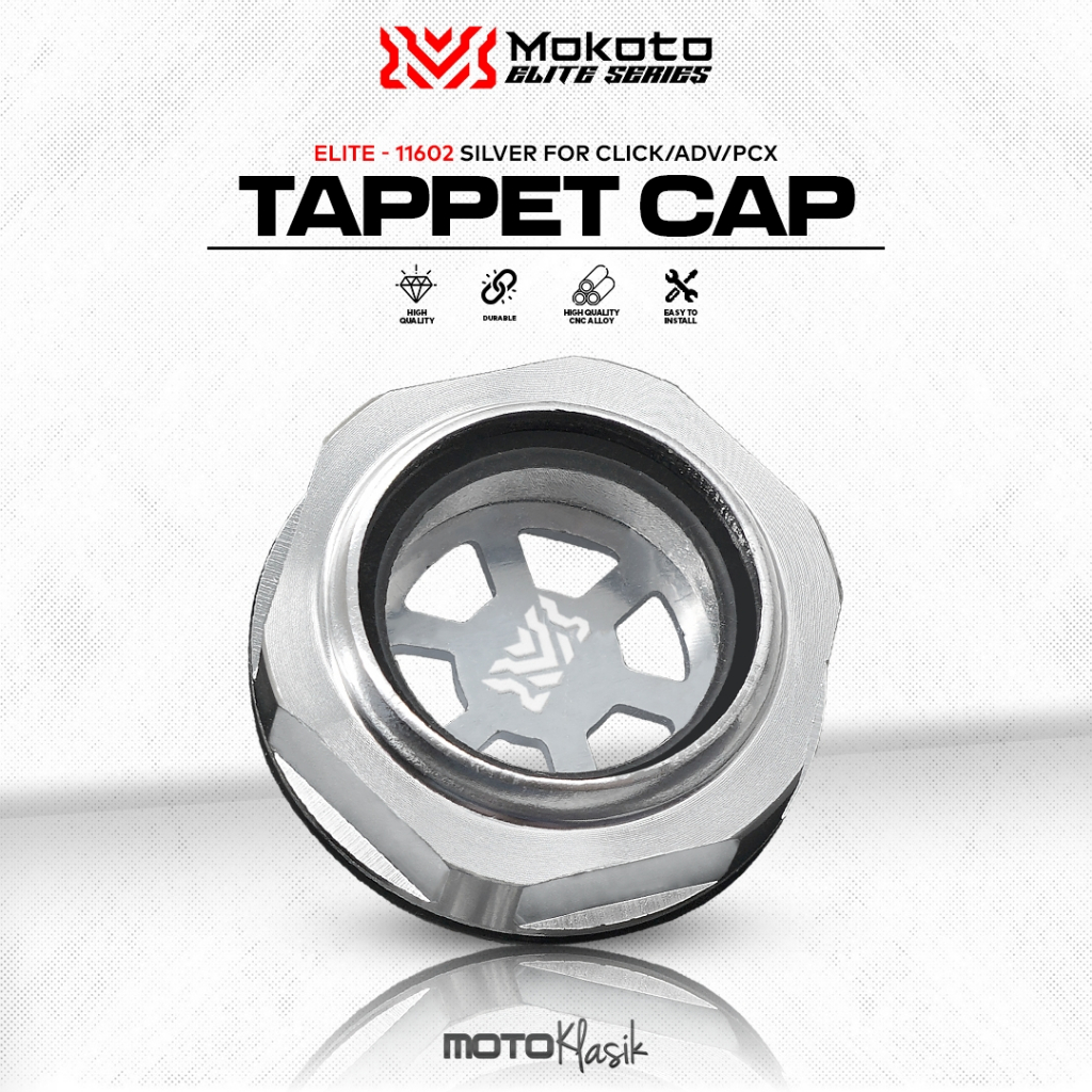MOKOTO ELITE SERIES TAPPET CAP ALLOY WITH GLASS OIL SIGHT FOR HONDA ...