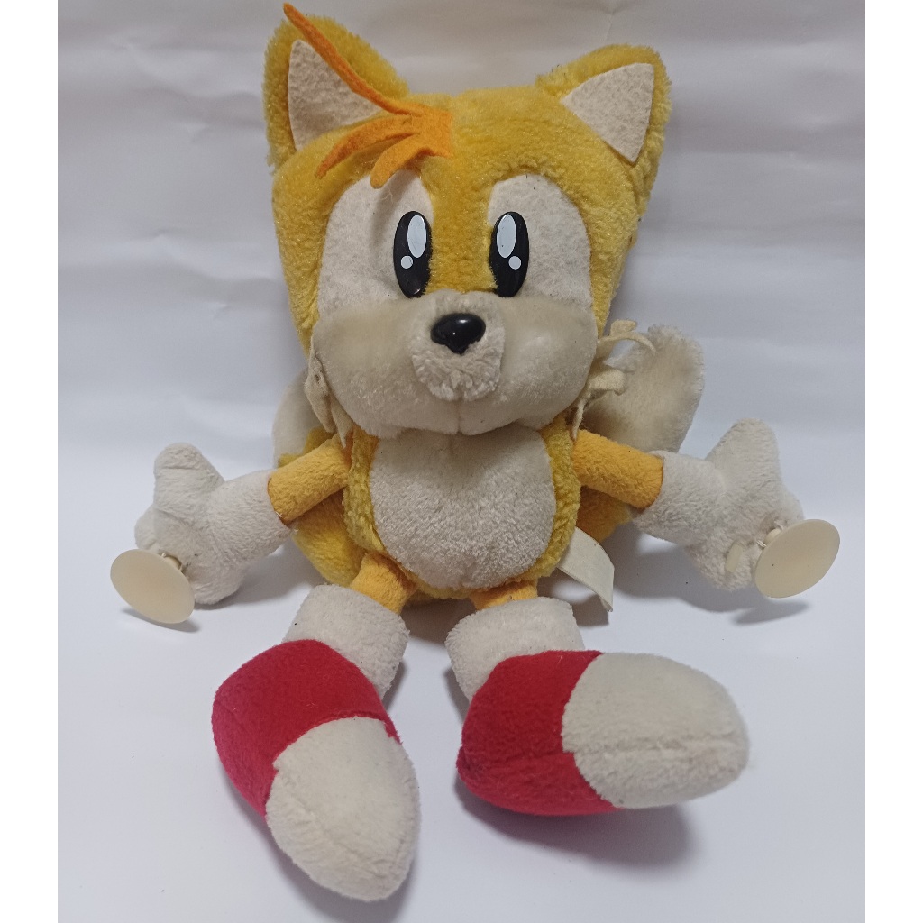 Tails Sonic The Hedgehog Plush 1995 Suction Cup Sega Japan Vintage ...