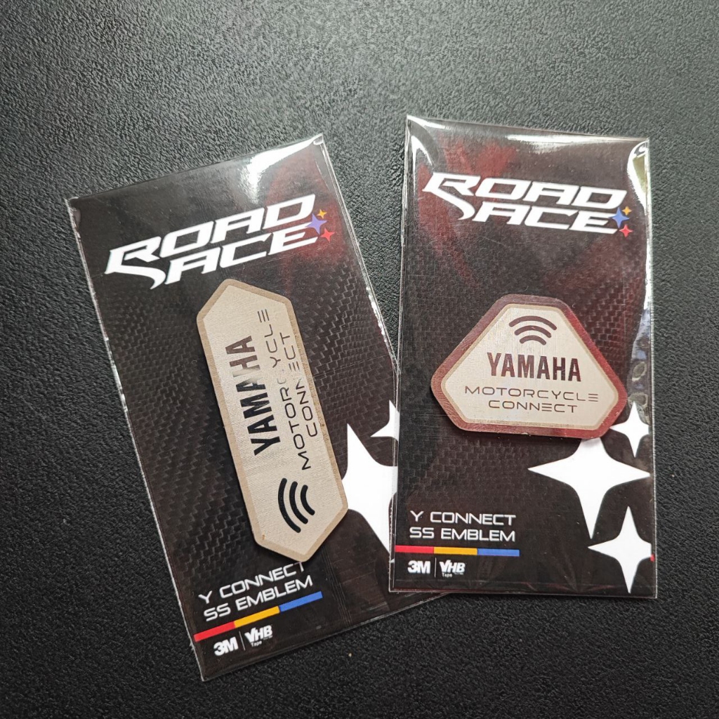 Yamaha Y-Connect (Nmax and Aerox) Stainless Sticker Emblem w/ 3M VHB ...