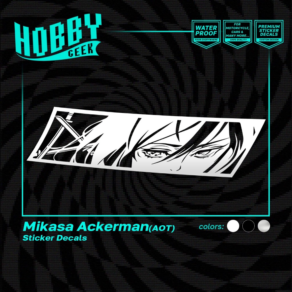 MIKASA ATTACK ON TITAN aquaflask tumbler Premium Car Vinyl Sticker ...